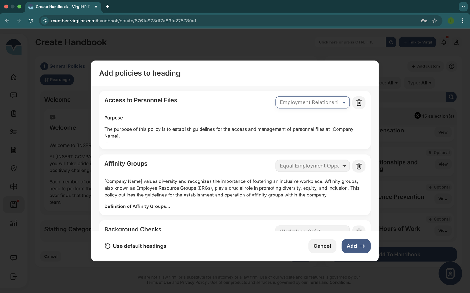 Company Handbook Builder | Paycor's Marketplace