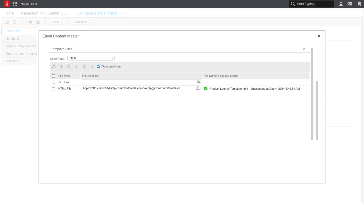 M3 CLM Integration with Infor OCM | Infor Marketplace