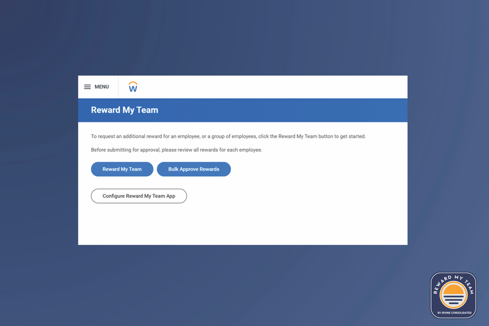 Reward My Team | Workday Marketplace