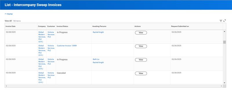 Intercompany Invoice Sweep | Workday Marketplace