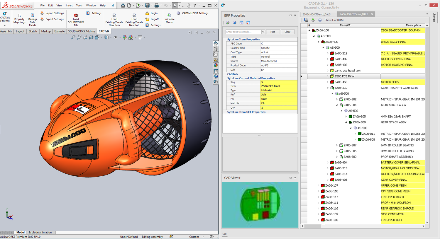 CADTALK ERP Integration with Infor CSI (Syteline) | Infor Marketplace