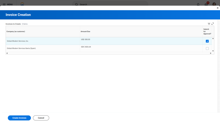 Intercompany Invoice Automation | Workday Marketplace