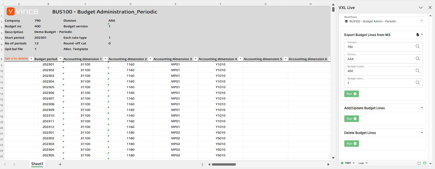 Excel Add-In for Infor M3 | Infor Marketplace