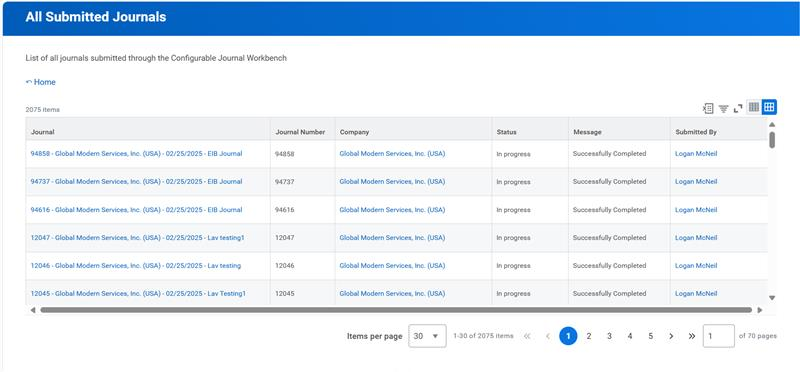 Configurable Journal Workbench | Workday Marketplace