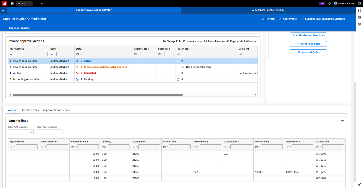 M3 Experience Designer: Supplier Invoice Administrator | Infor Marketplace