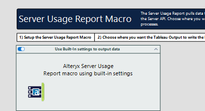 Server Usage Report | Alteryx Marketplace