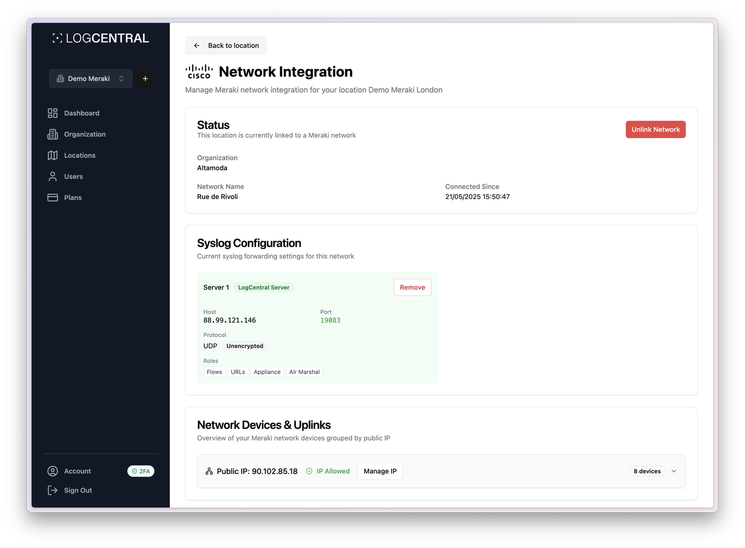 LogCentral | Cisco Networking App Marketplace