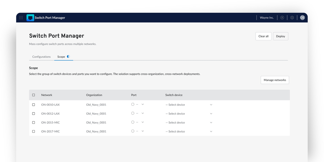 Switch Port Manager by BOUNDLESS | Cisco Networking App Marketplace