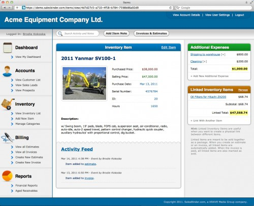 SalesBinder | AppDirect Marketplace