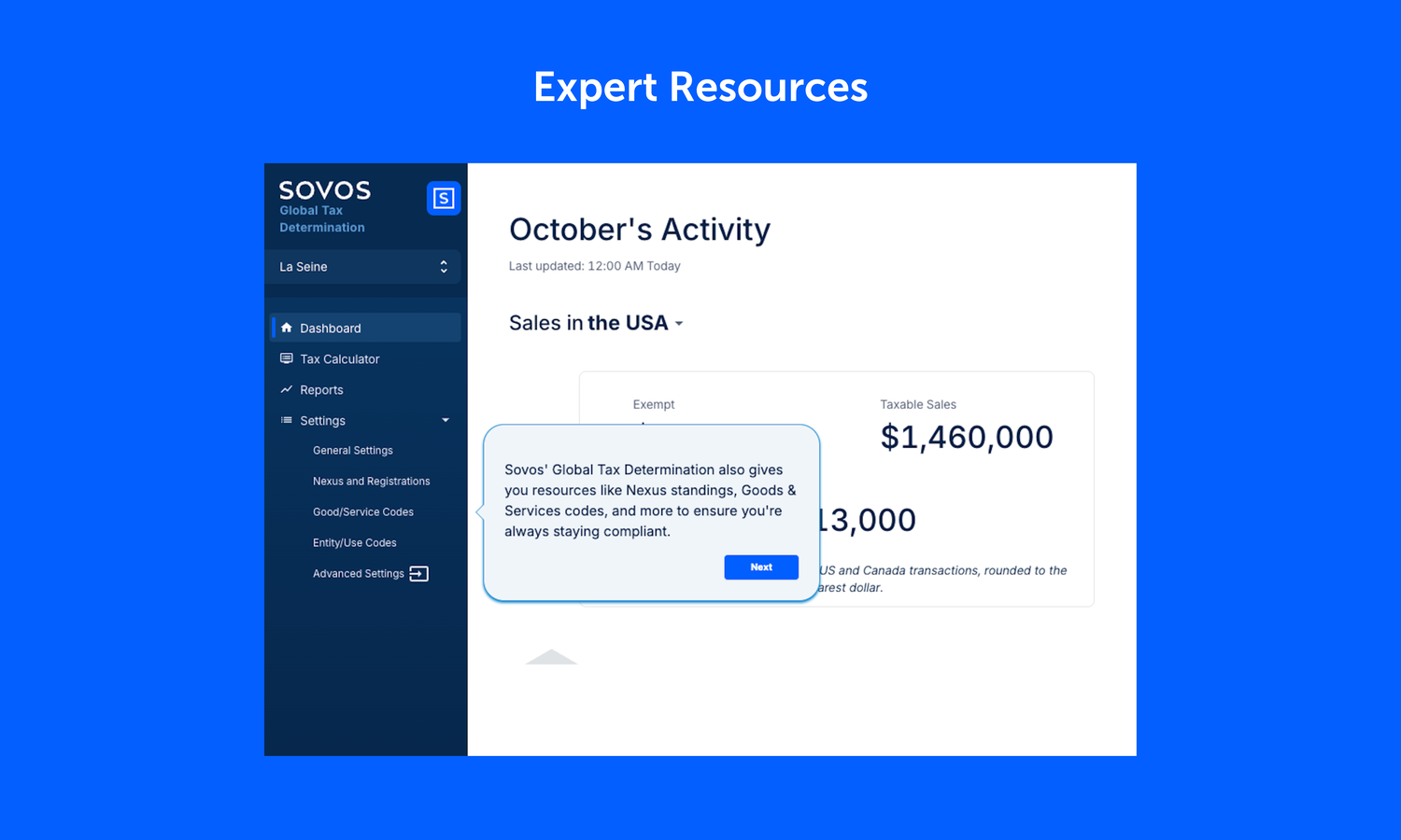 Sovos Tax Determination Connector | Coupa App Marketplace