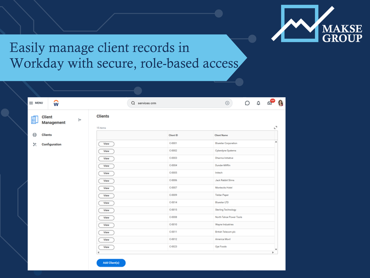 Services CRM | Workday Marketplace
