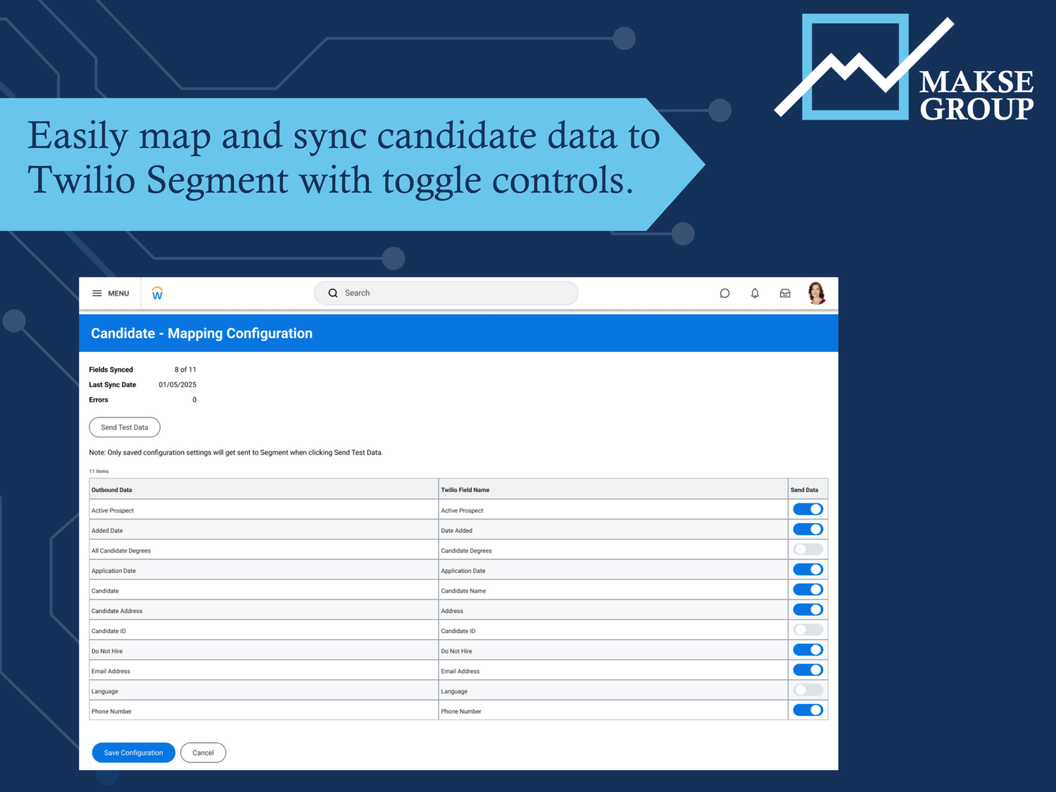Data Sync with Twilio Segment | Workday Marketplace