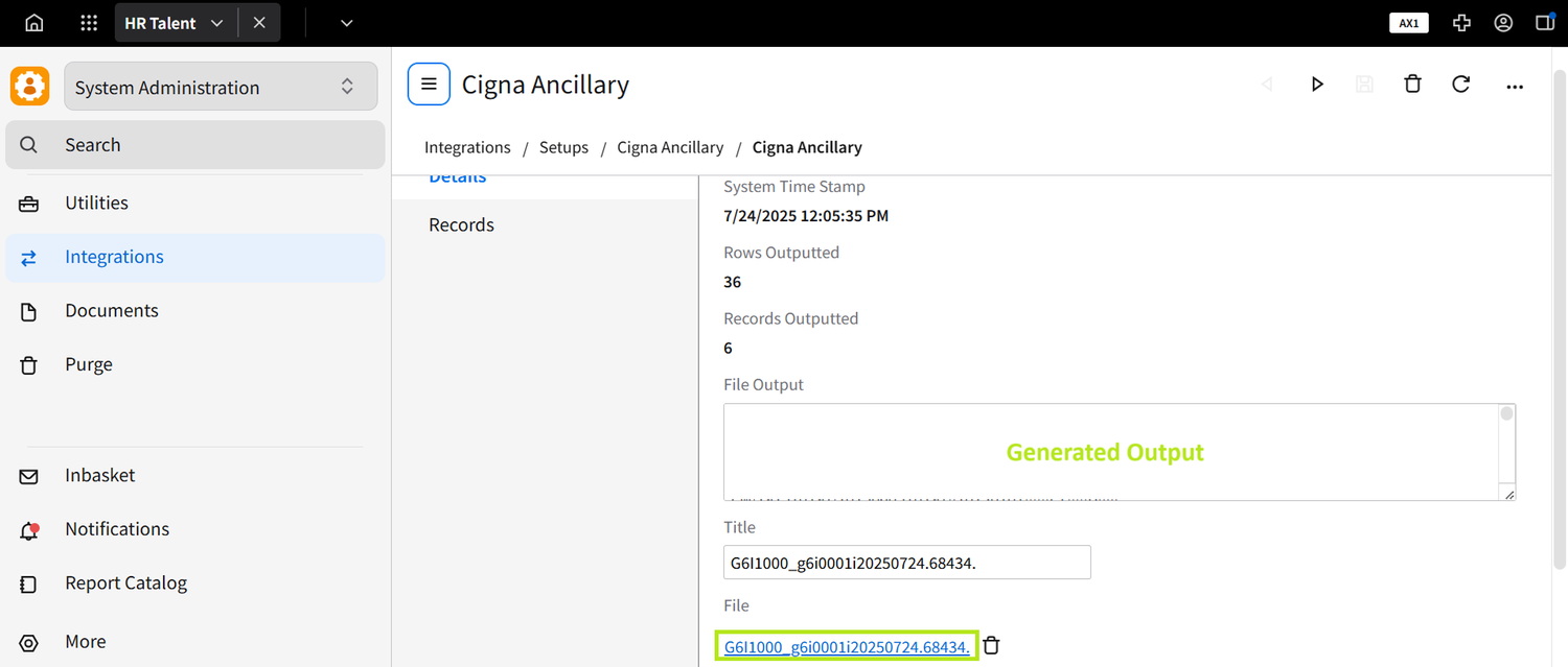 HR Talent - FCU Template for Cigna Ancillary Outbound File | Infor ...