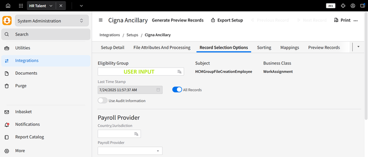HR Talent - FCU Template for Cigna Ancillary Outbound File | Infor ...