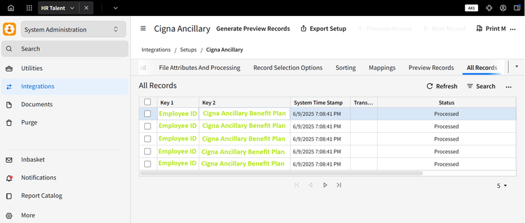 HR Talent - FCU Template for Cigna Ancillary Outbound File | Infor ...