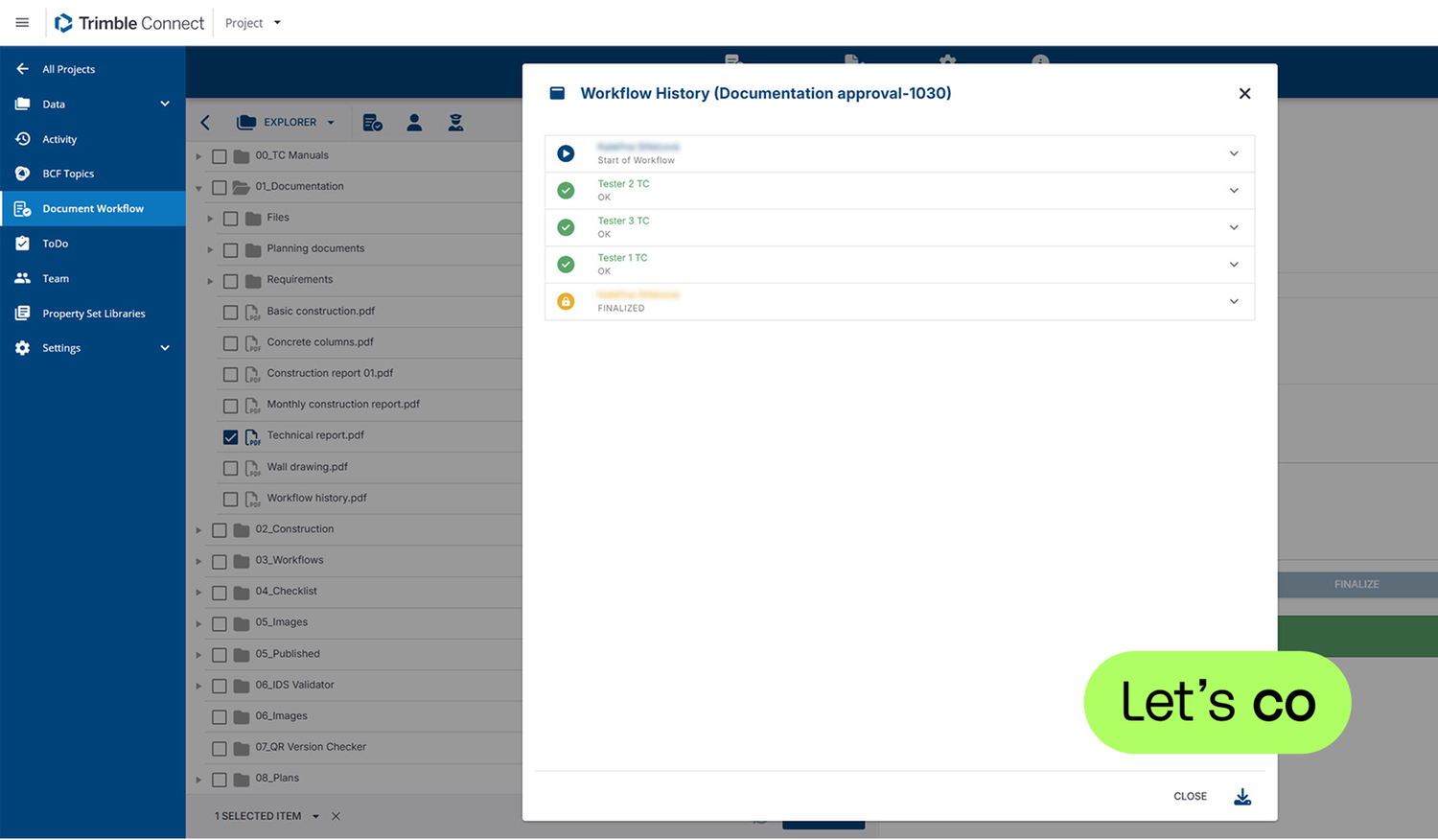 Document Workflow Extension for Trimble Connect | Trimble Marketplace