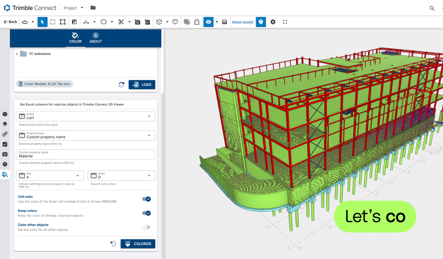 Color Models Extension for Trimble Connect | Trimble Marketplace