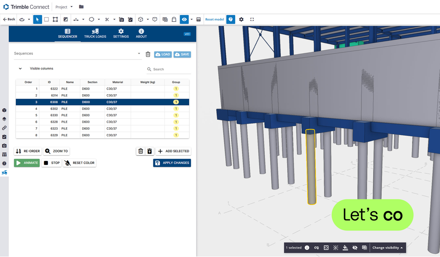Sequencer Extension for Trimble Connect | Trimble Marketplace
