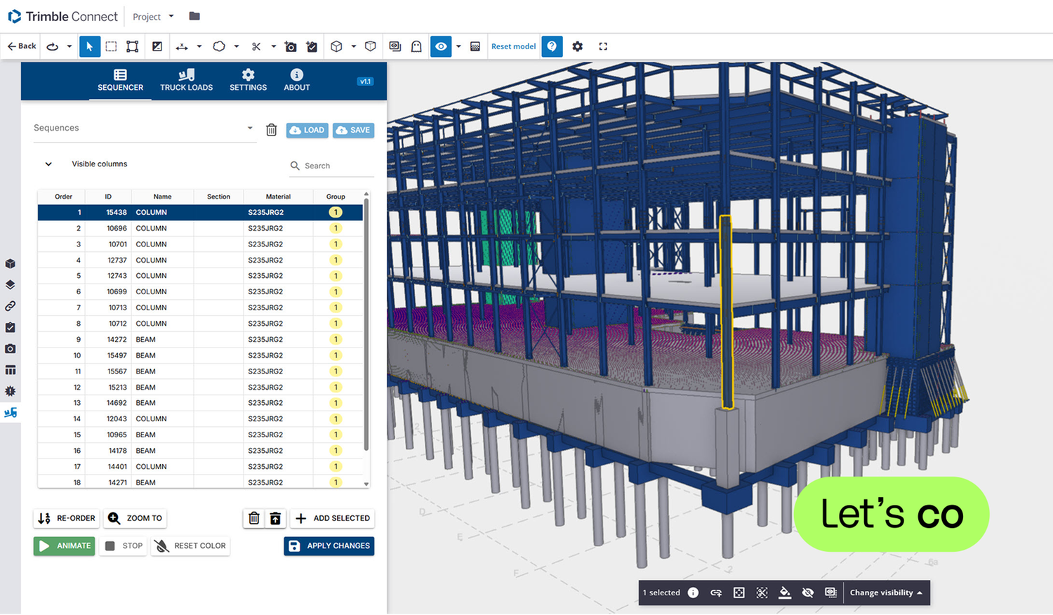 Sequencer Extension for Trimble Connect | Trimble Marketplace