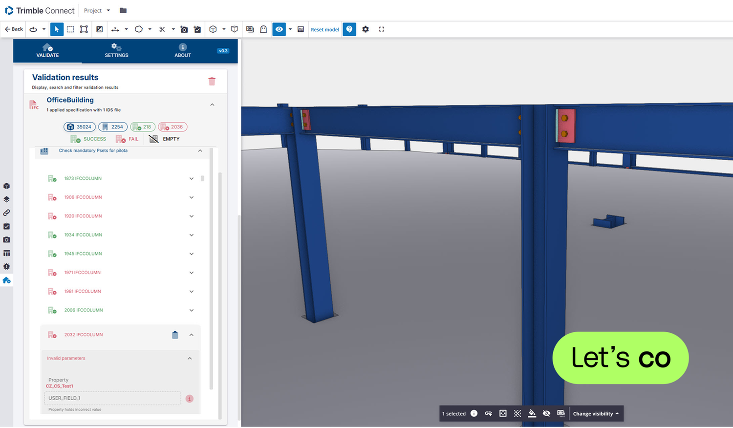 IDS Validator Extension for Trimble Connect | Trimble Marketplace