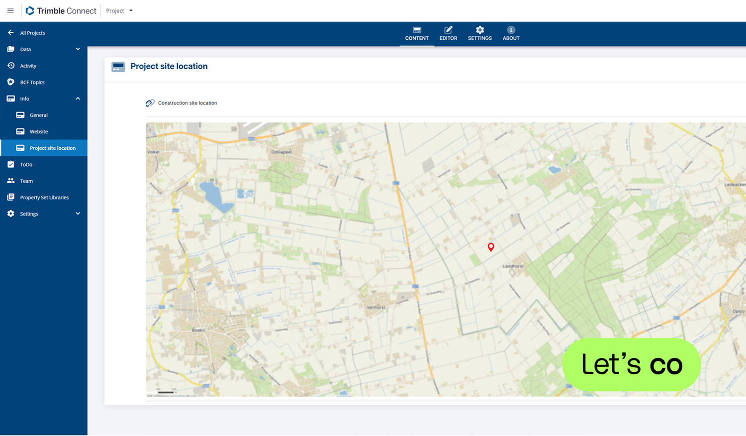 Info Extension for Trimble Connect | Trimble Marketplace