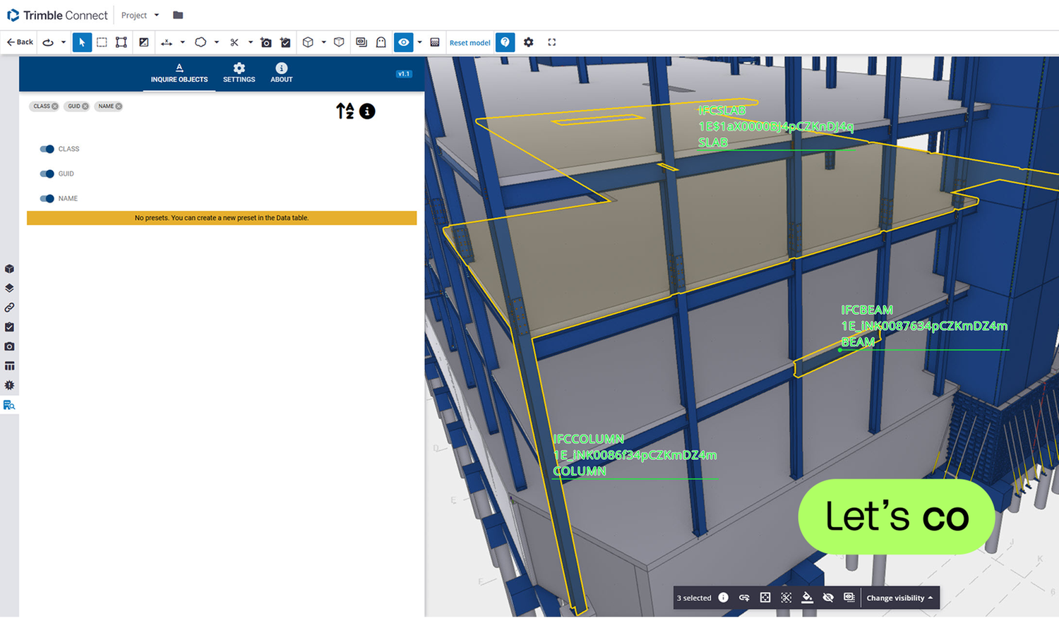 Inquire Objects Extension for Trimble Connect | Trimble Marketplace