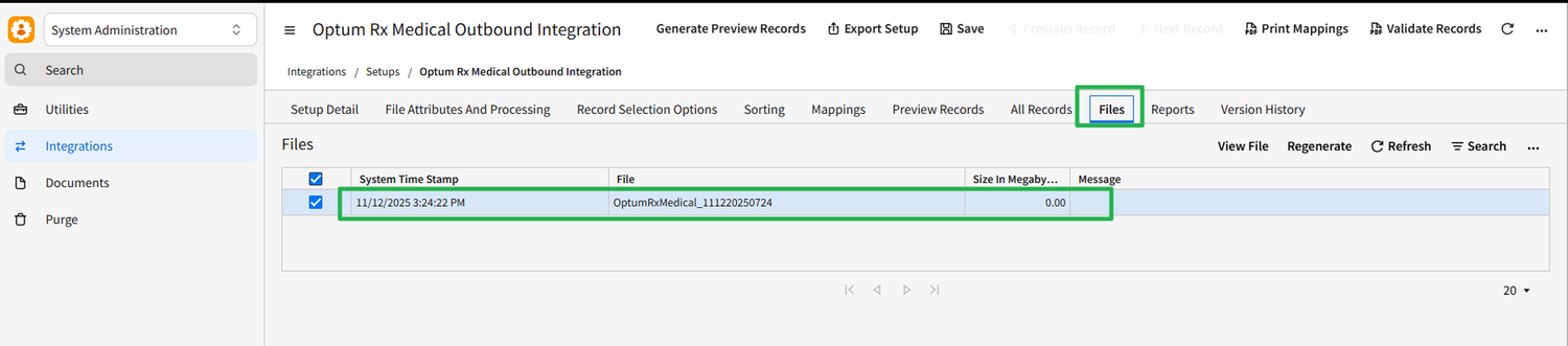 HR Talent - FCU Template for Optum Rx Outbound File | Infor Marketplace