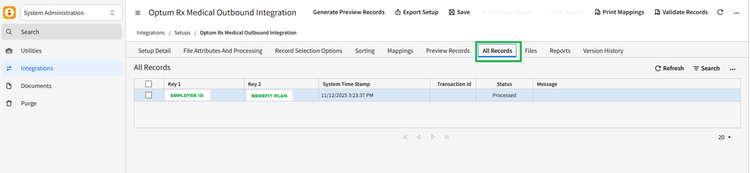 HR Talent - FCU Template for Optum Rx Outbound File | Infor Marketplace